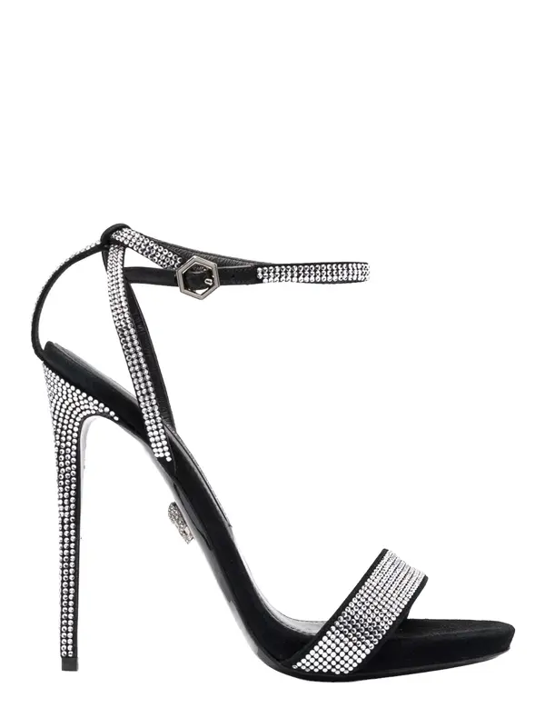 Philipp Plein Crystal-embellished Sandals - Black