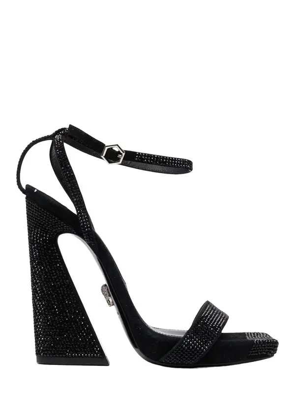 Philipp Plein Strass-embellished Sandals - Black