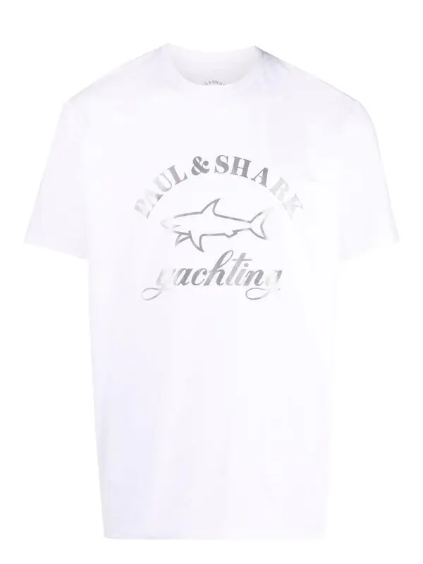 Paul & Shark Logo-print Cotton T-shirt - White