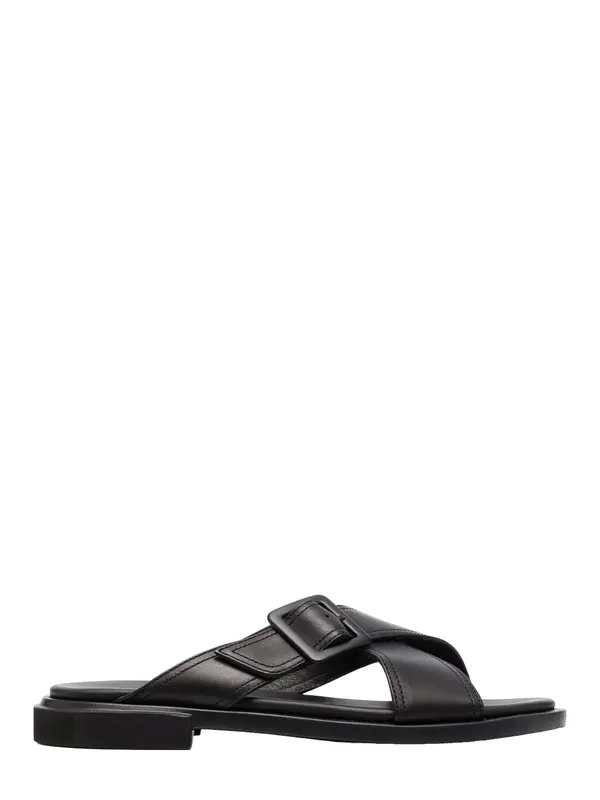 Camper Edy Leather Sandals - Black