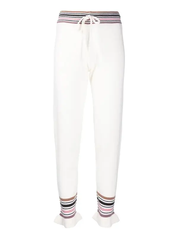 MADELEINE THOMPSON Aquarius Track Pants - White