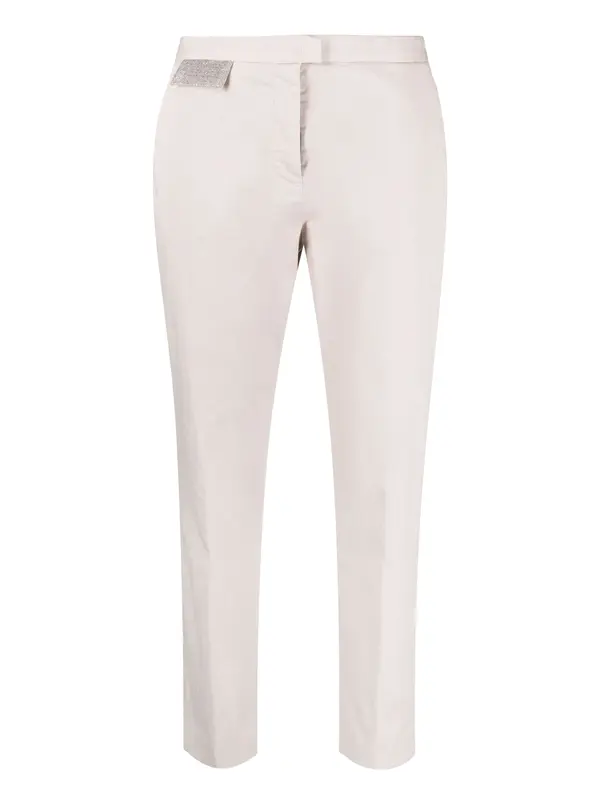 Fabiana Filippi Tapered Tailored Trousers - Neutrals