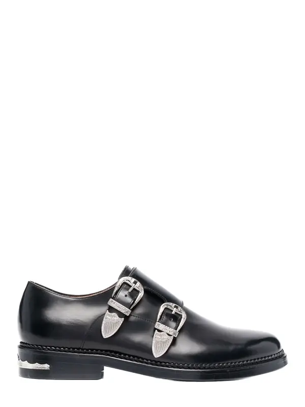 TOGA VIRILIS Buckled Monk Shoes - Black