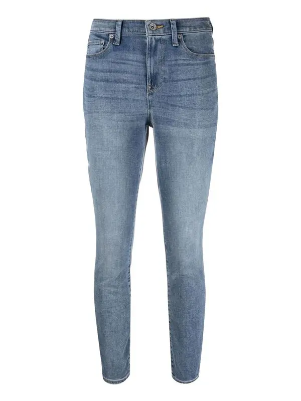 Dkny Cropped Skinny-fit Jeans - Blue