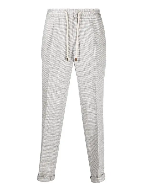 Brunello Cucinelli Tailored Drawstring Trousers - Grey