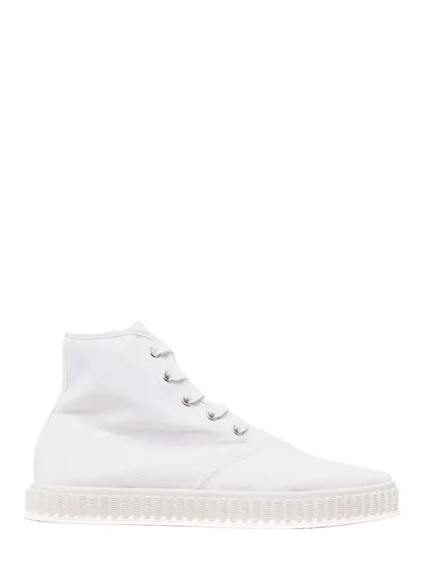 MAISON MARGIELA High-top Cotton Sneakers - White