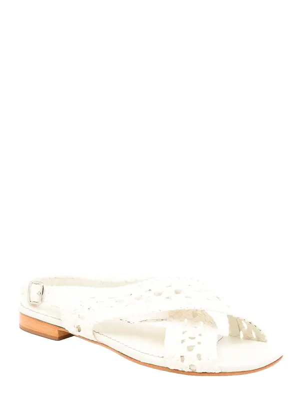 STUDIO CHOFAKIAN Isolde Flat Sandals - White