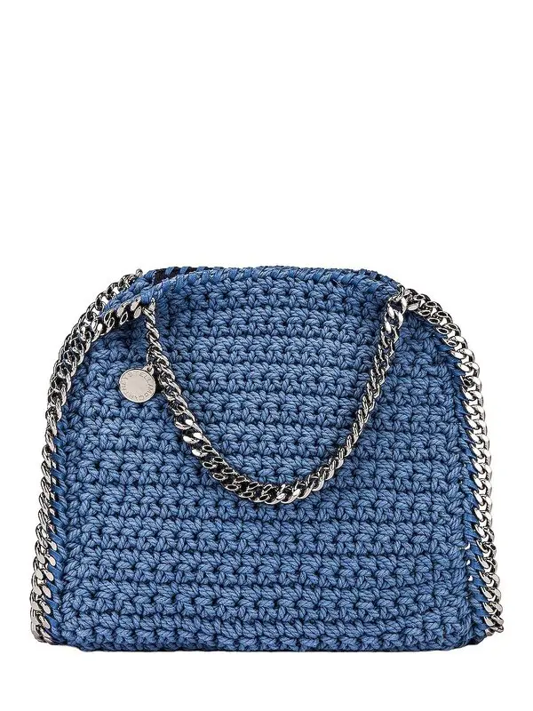 Stella McCartney Mini Crochet Falabella Bag - Denim