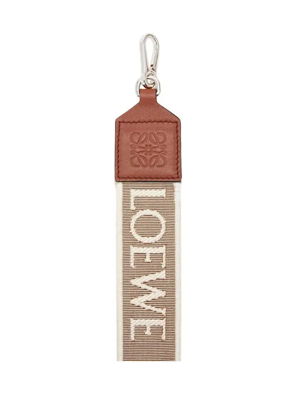 Loewe Anagram Strap - Natural/tan/palladium
