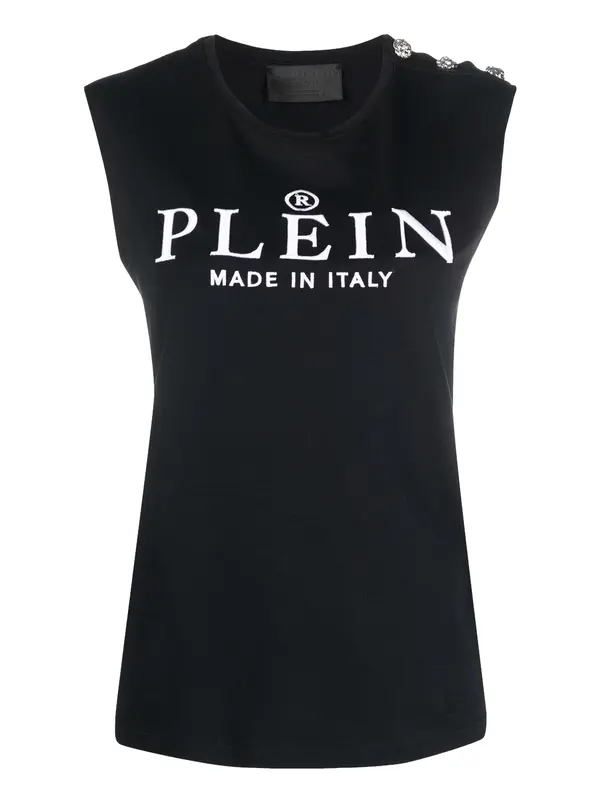 Philipp Plein Iconic Vest Top - Black