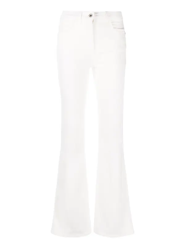Patrizia Pepe Flared Jeans - White