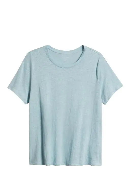 Eileen Fisher Organic Linen Crewneck T-shirt - Breeze