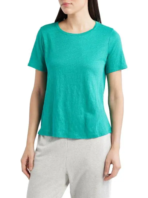 Eileen Fisher Organic Linen Crewneck T-shirt - Sstar