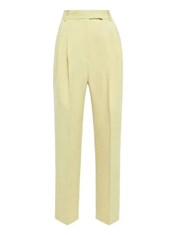 THE FRANKIE SHOP Bea Twill High-rise Trousers - Yellow