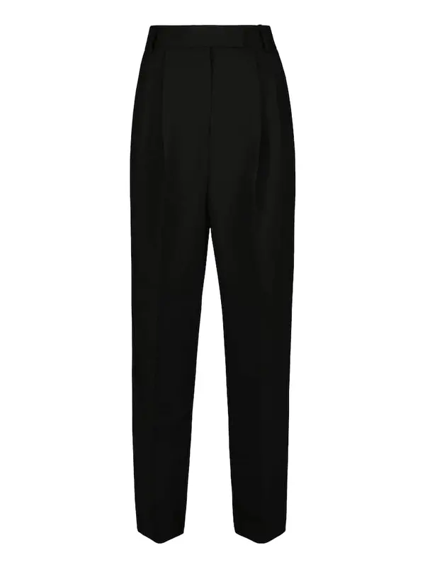 THE FRANKIE SHOP Bea Twill High-rise Trousers - Black