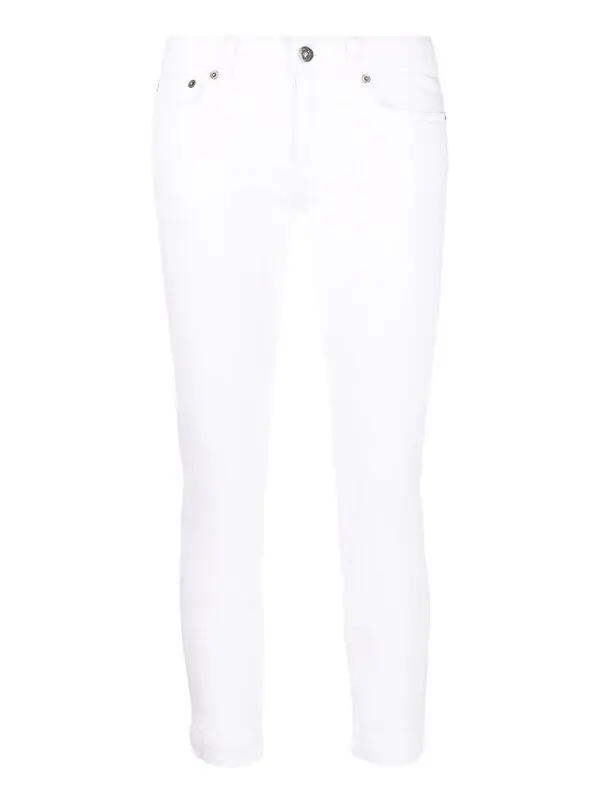 DONDUP Cropped Denim Jeans - White