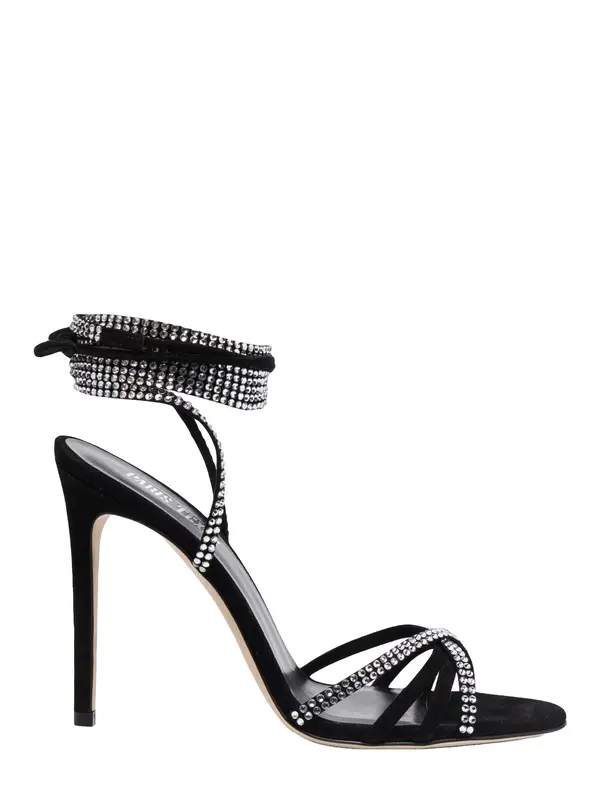 Paris Texas Holly Nicole Crystal-embellished Sandals - Black