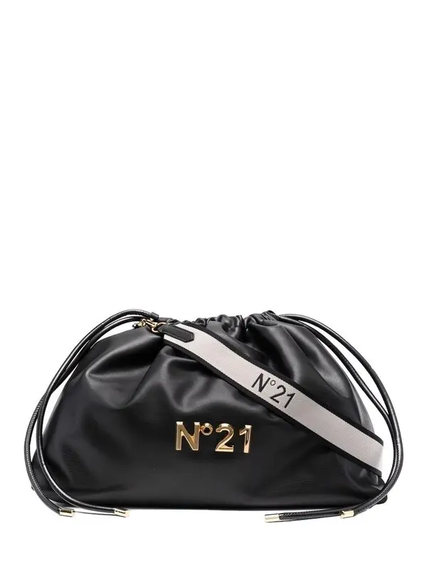 N°21 Drawstring Clutch - Black
