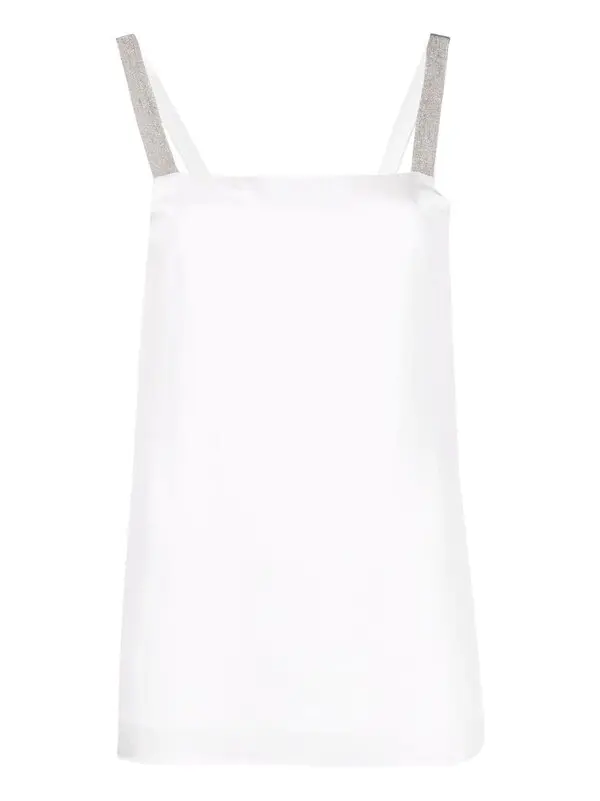 Fabiana Filippi Square-neck Vest Top - White