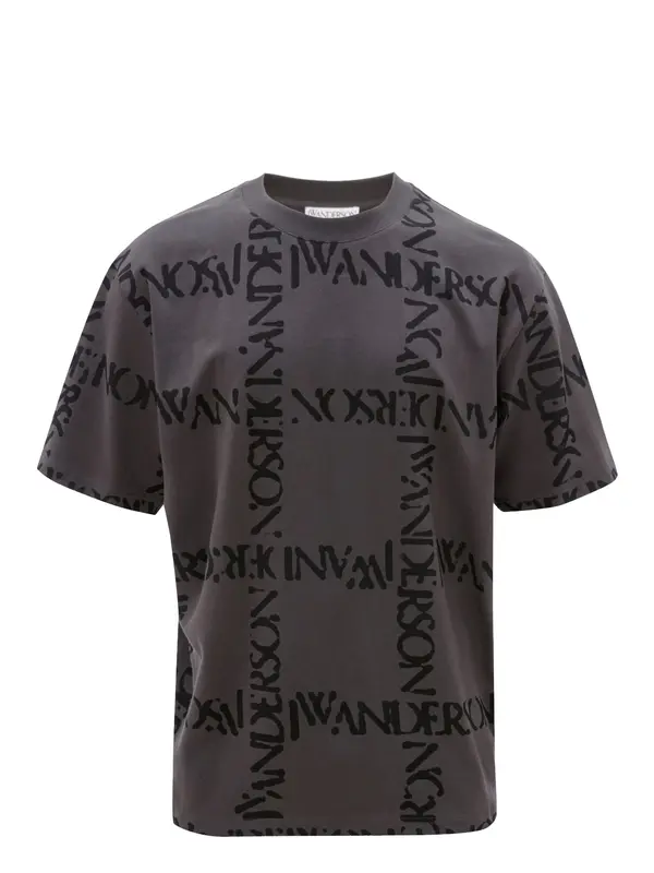 JW Anderson Logo-print T-shirt - Grey