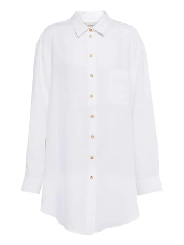 Asceno Formentera Linen Shirt - White