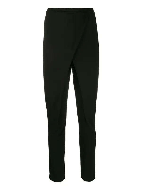 Roberto Cavalli Wrap-effect Panelled Trousers - Black