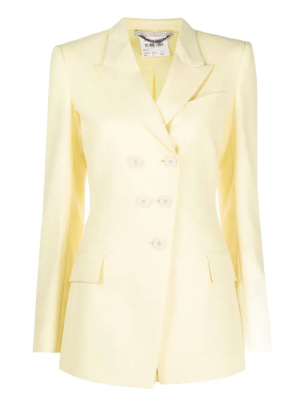 Stella McCartney Double-breasted Blazer - Yellow
