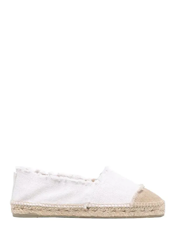 CastaÑer Kampala Frayed-edge Espadrilles - White