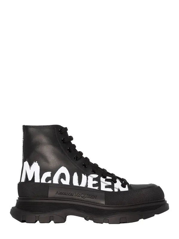 Alexander McQueen Tread Slick High-top Sneakers - Black