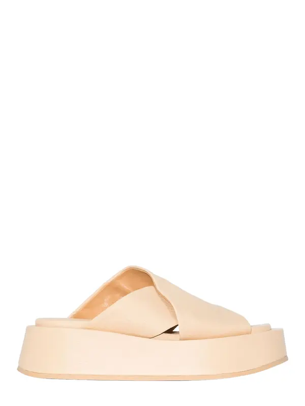 Marsèll Crossover-strap Platform Sandals - Neutrals