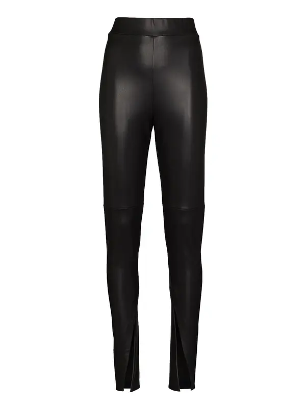 ALIX NYC Carlisle Vegan Leather Trousers - Black