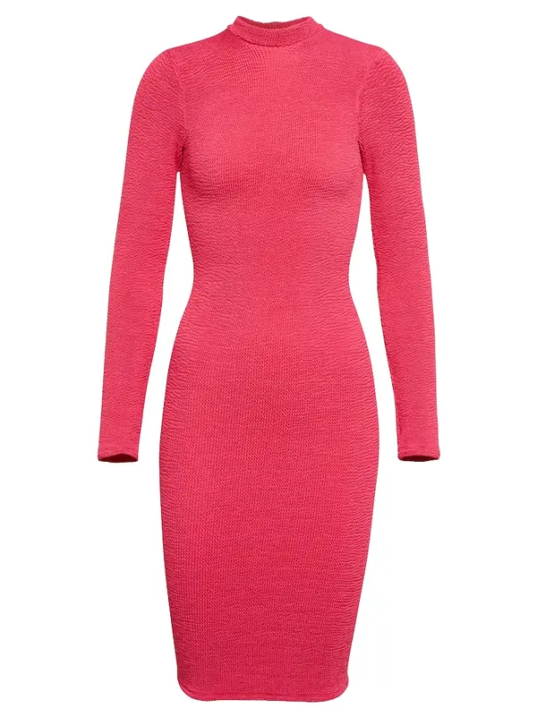 Hunza G Clara Cutout Mini Dress - Pink