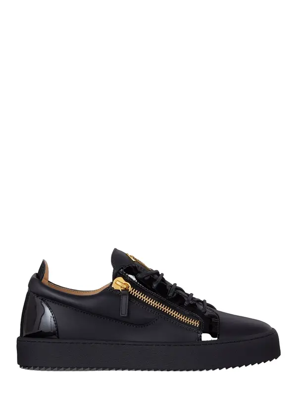 GIUSEPPE ZANOTTI Frankie Double-zip Low-top Sneakers - Black