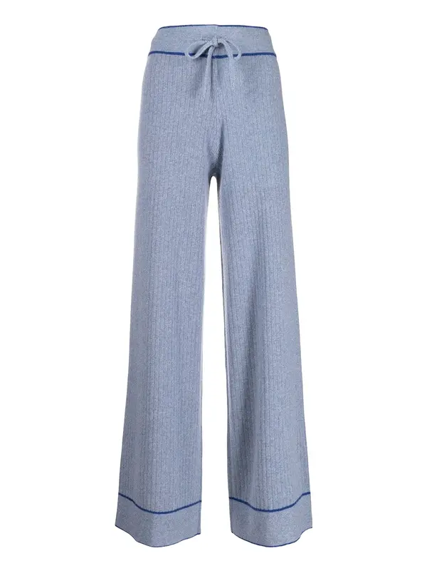 MADELEINE THOMPSON Ursa Cashmere Trousers - Blue