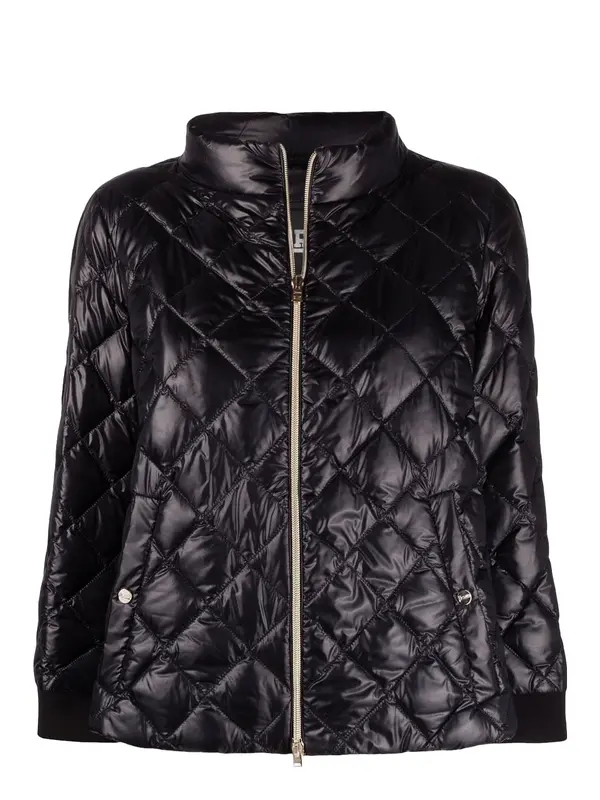 Herno Ultralight Diamond-quilted Jacket - Black