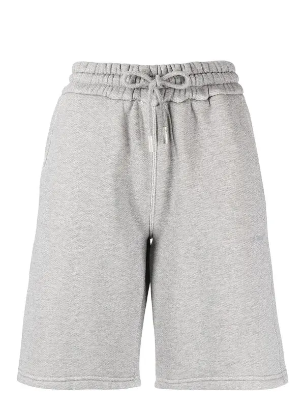 Off-White Diag-stripe Drawstring Shorts - Grey