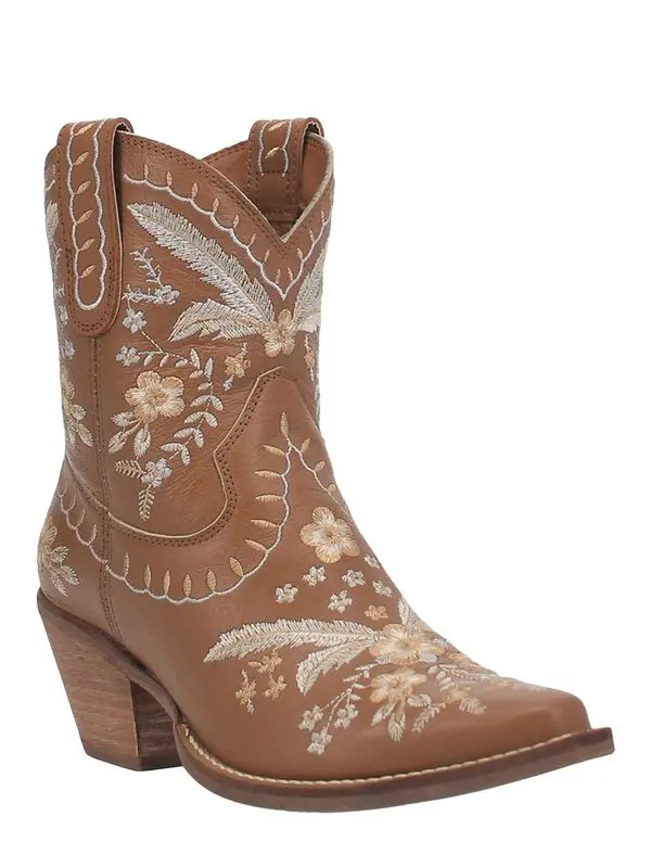 DINGO Primrose Western Boots - Brown