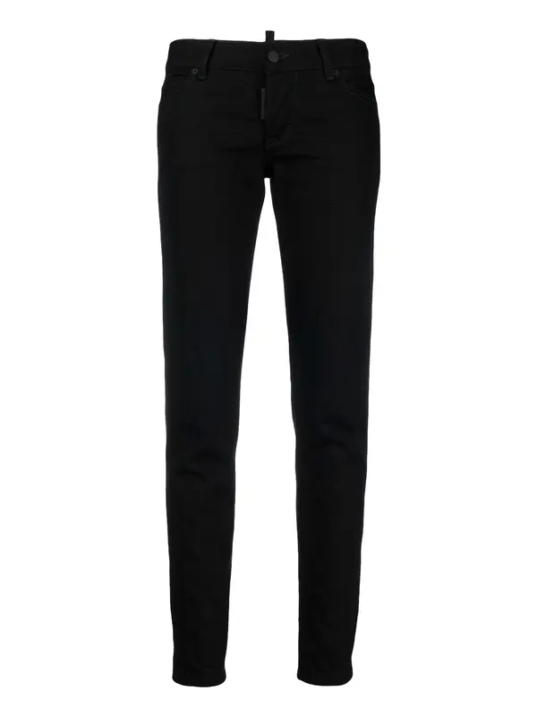 Dsquared2 Logo-print Skinny Jeans - Black