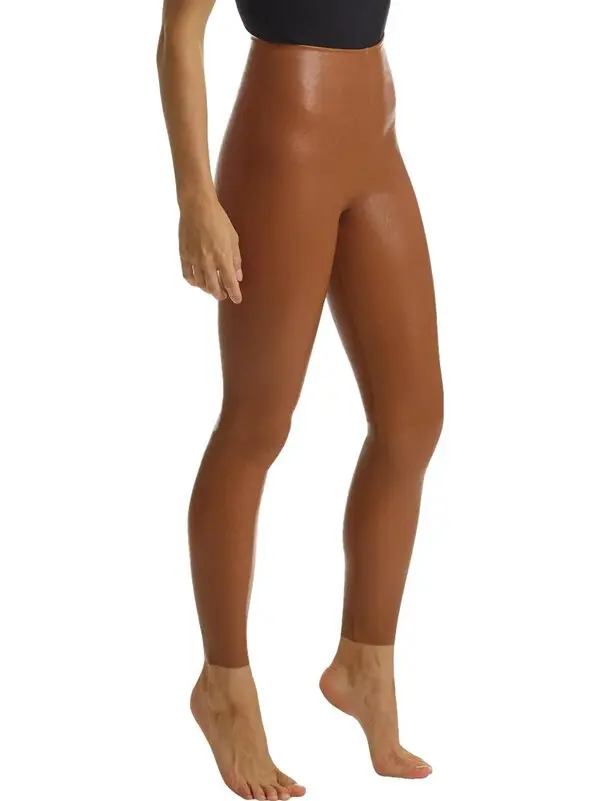 Commando Faux Leather Leggings - Cocoa