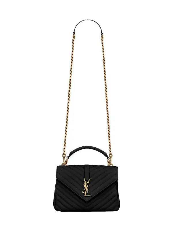 Saint Laurent College Shoulder Bag - Nero