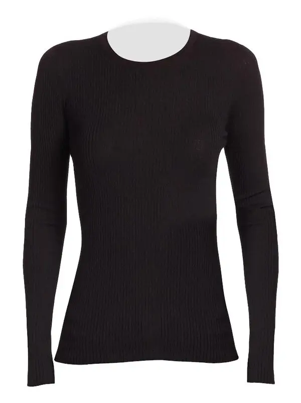 Theory Mirzi Refined Merino Wool Sweater - Black