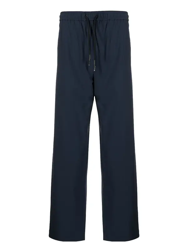 OFF DUTY Embroidered-logo Drawstring-waist Track Trousers - Blue