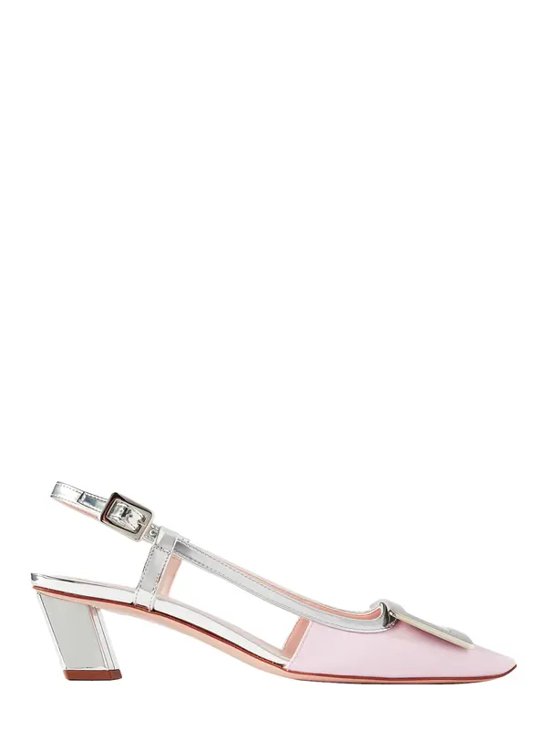 ROGER VIVIER Belle Vivier Patent-leather Slingback Pumps - Pink