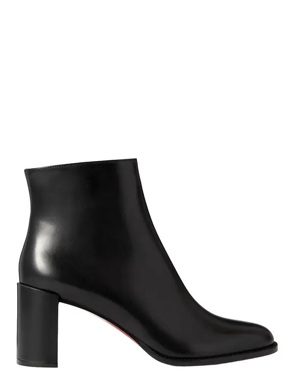 CHRISTIAN LOUBOUTIN Adoxa 70 Leather Ankle Boots - Black