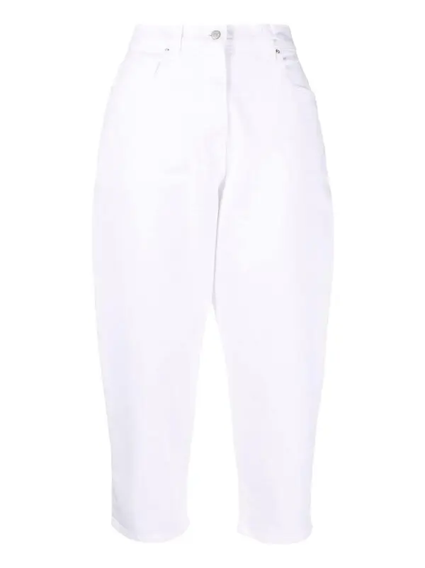 Fabiana Filippi Cropped Tapered Trousers - White