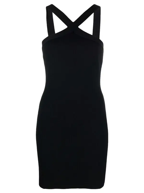 P.a.r.o.s.h Fitted Mini Dress - Black