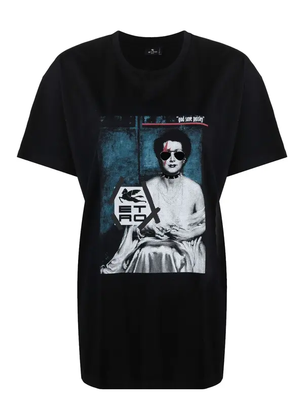 Etro Graphic-print T-shirt - Black