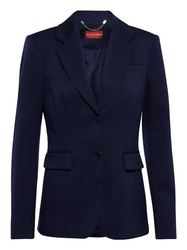 Altuzarra Fenice Virgin Wool Blazer - Blue