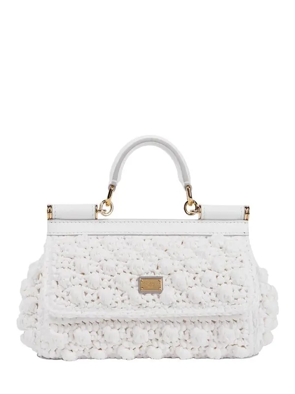 Dolce & Gabbana Bridal Sicily Small Tote - White