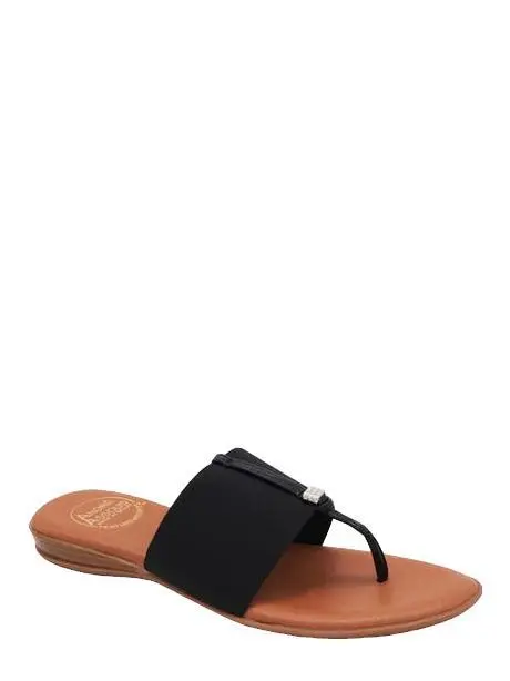 Andre Assous Featherweights™ Slide Sandal - Black/black